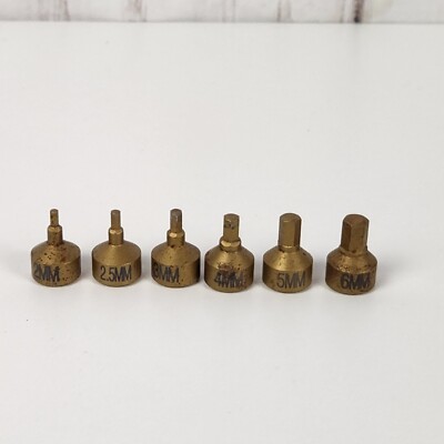 6 Matco Tools 1/4 Drive Hex SAE Titanium Sockets 1/8 9/64 5/32 3/16 7/ ...