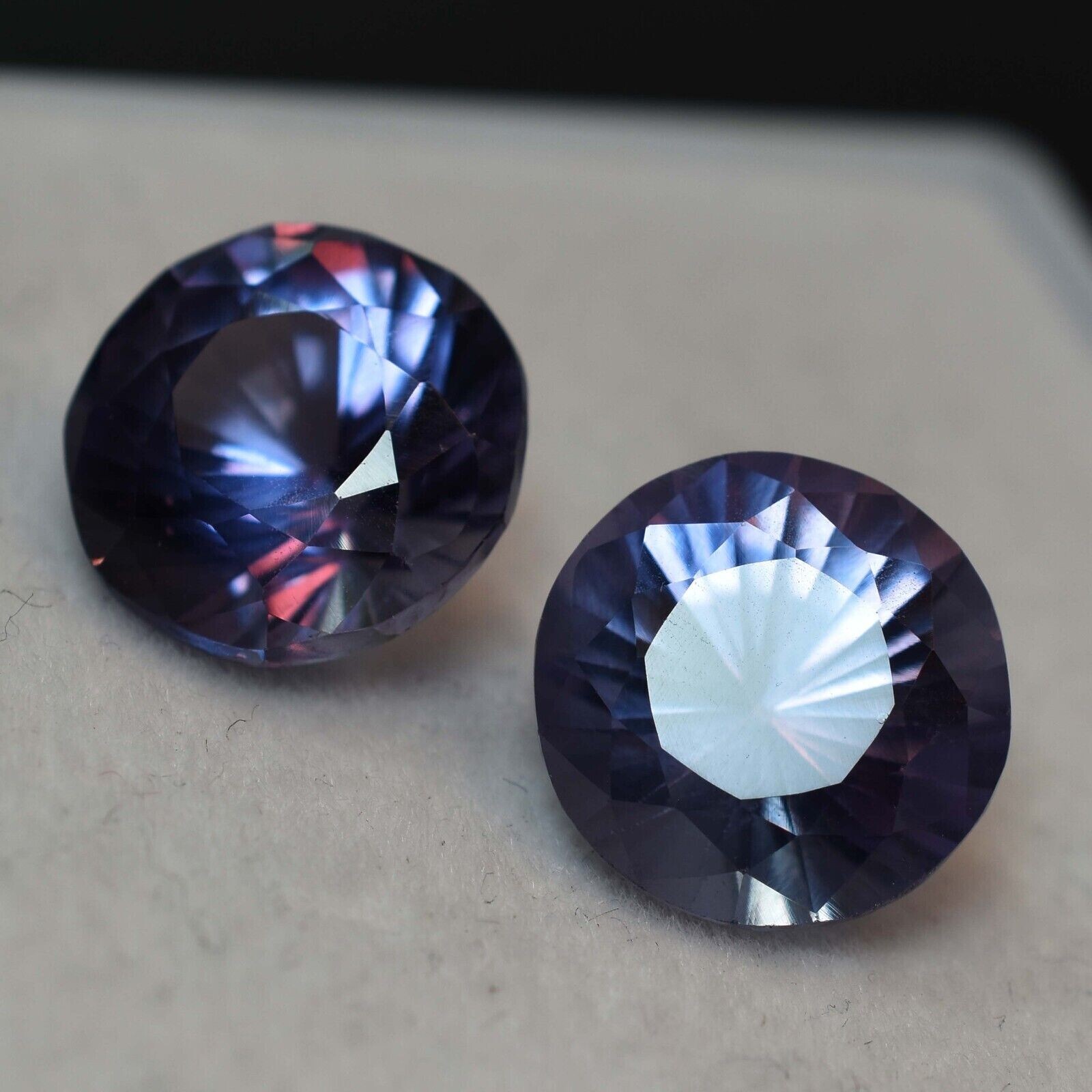16 Ct Natural ALEXANDRITE Color Change Round Shape CERTIFIED Loose ...