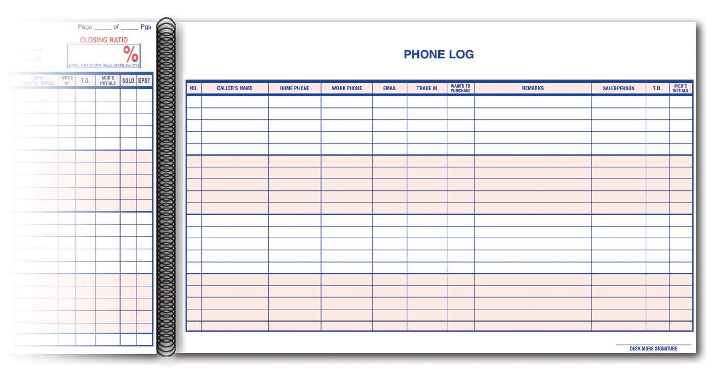 Today's UPs Log Book / Phone Log / Customer Contact Log (50 sheets) | eBay