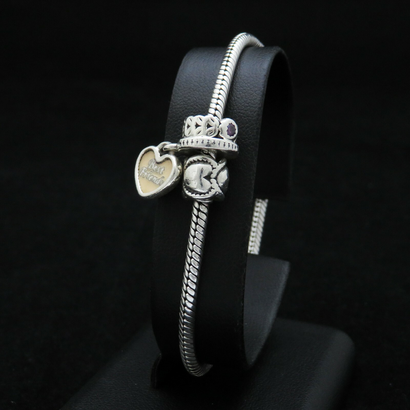 PANDORA Bracelet Moments en Argent 925 + 3 Charms | eBay