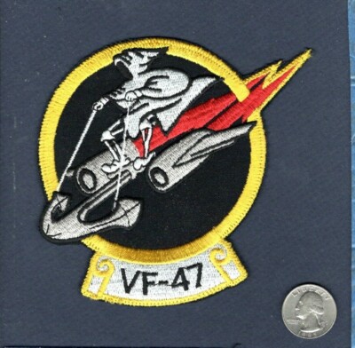 VF-47 Combats Coqs Tôt États-unis Marine Jet Fighter Escadron Patch | eBay
