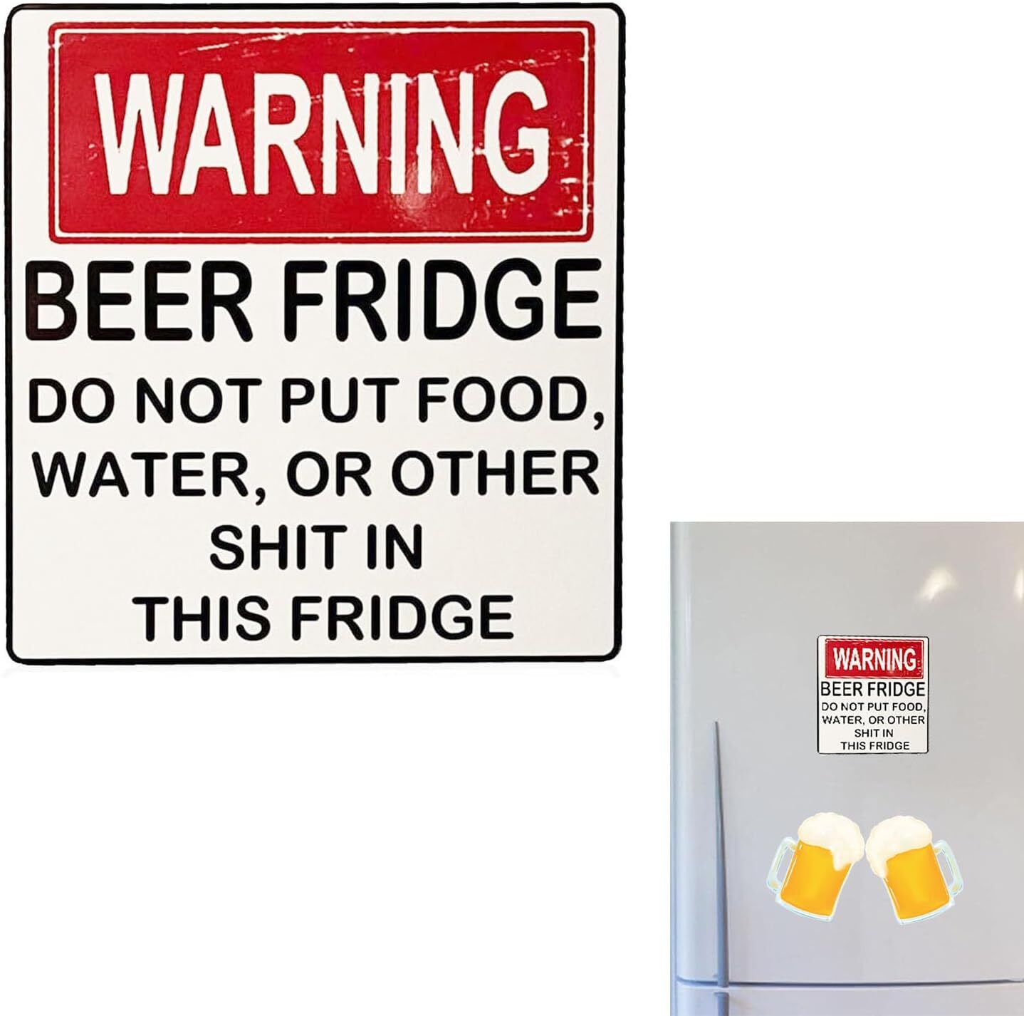 Funny Beer Fridge Vintage Sticker Sign, Hilarious Fridge Stickers ...