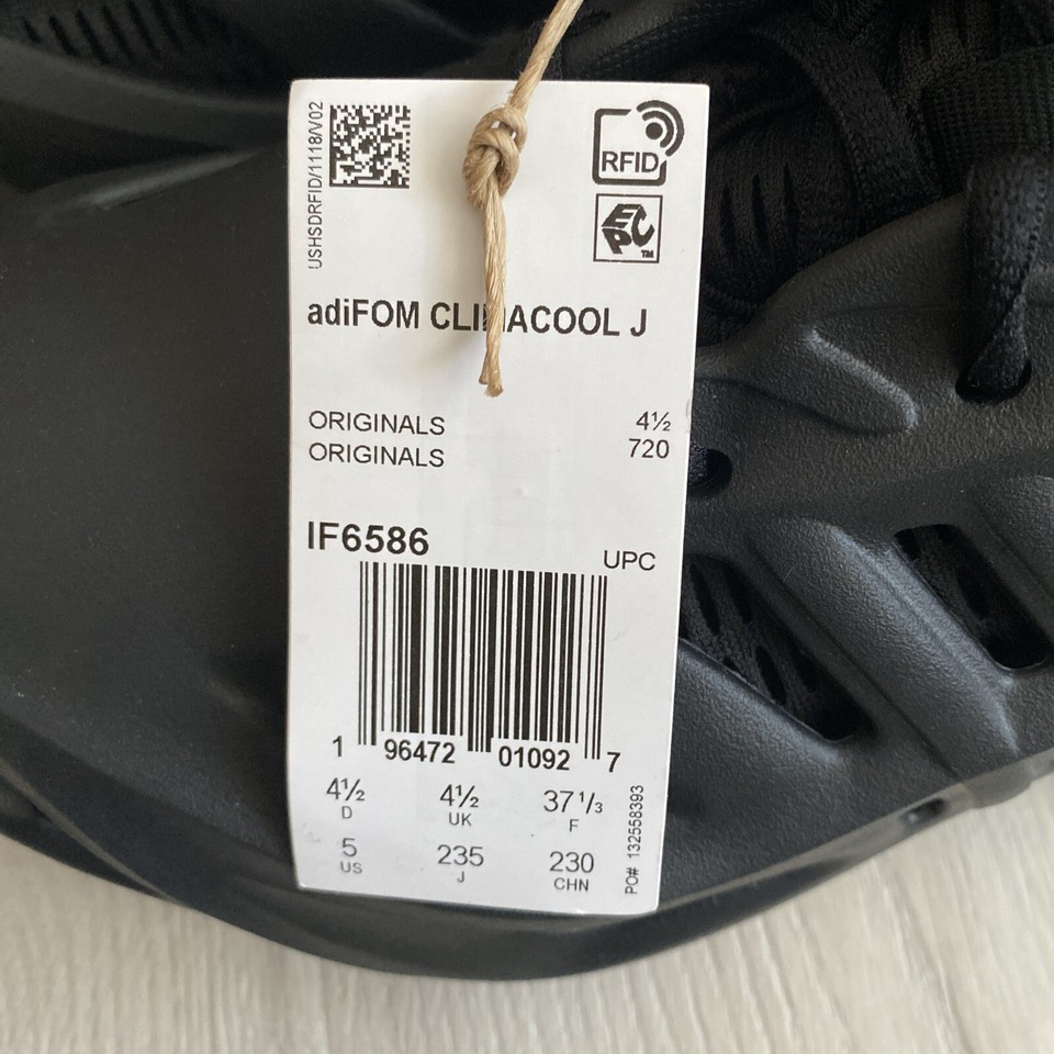 ADIDAS Adifom Climacool J Sneakers Men Boys Kids Size 5 Core Black ...