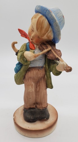 Vintage Adorable Little Fiddler Figurine Boy playing Fiddle-Violin w ...