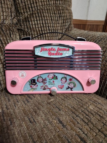 Mr Christmas Jingle Jams Radio Retro Look Baby Pink Lights Up Sounds | eBay