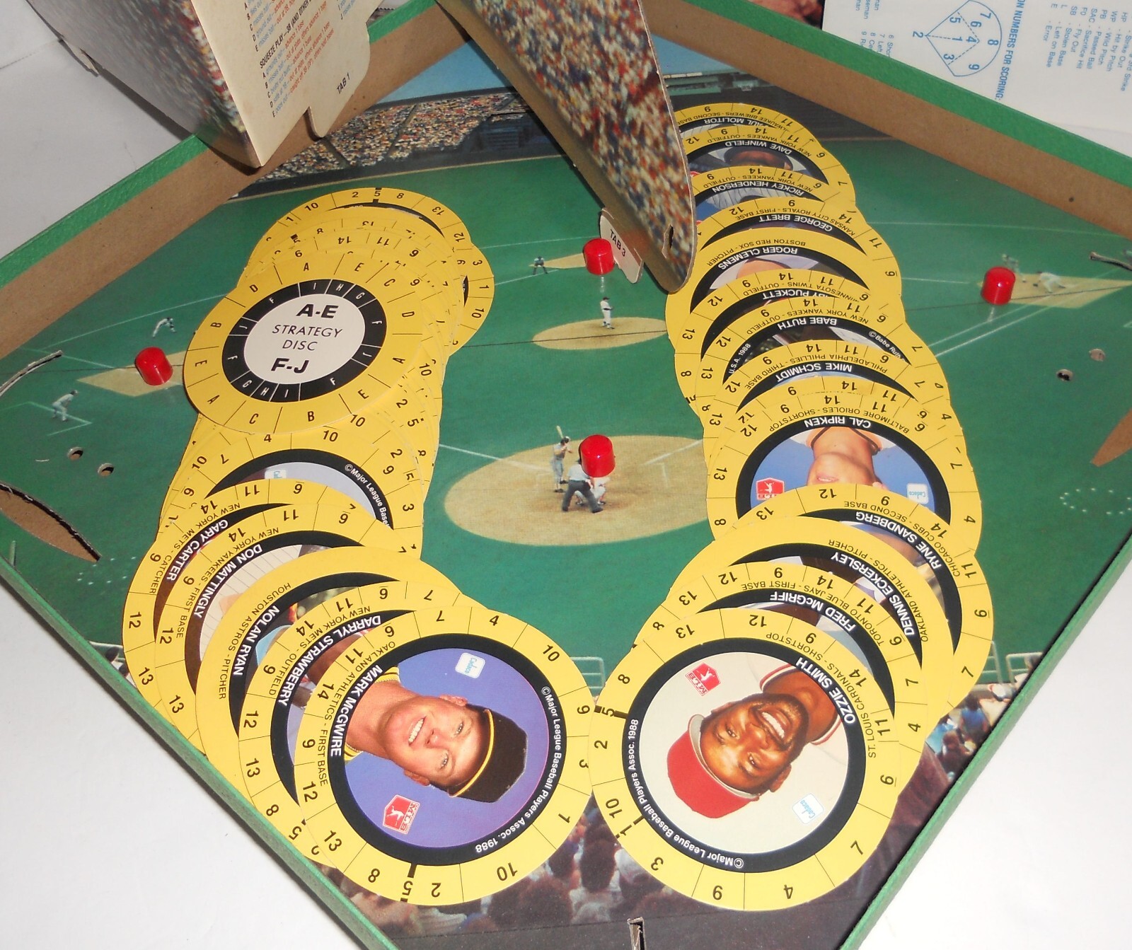 Vintage The Original All-Star Baseball Board Game By Cadaco 1989 ...