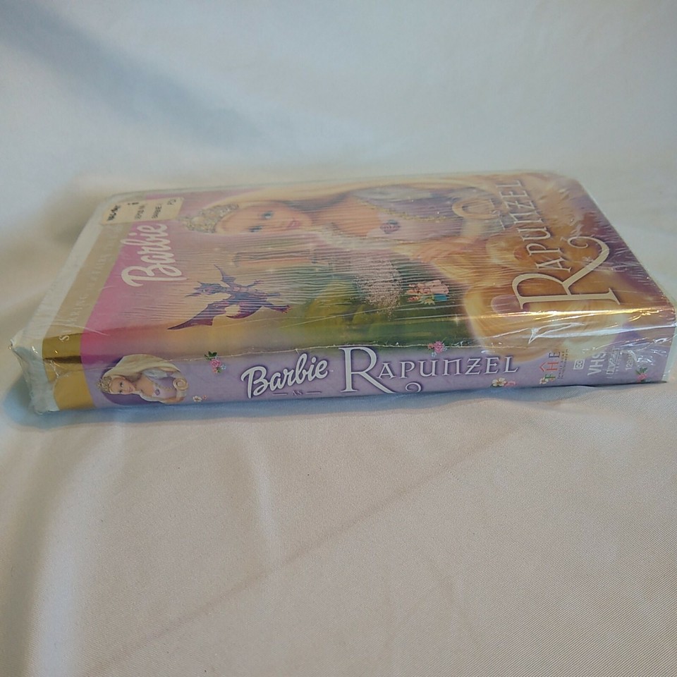 Barbie as Rapunzel VHS 2002 Clam Shell Case Rare Sealed Fairy Tale ...