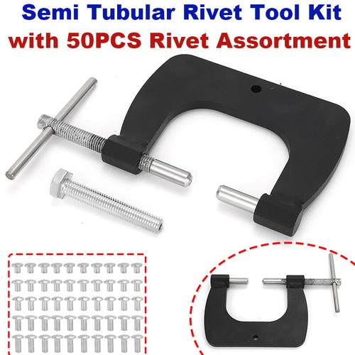 For 1/8" Semi Tubular Rivets Fixt Dies Rivet Tool Kit - Vent Window ...