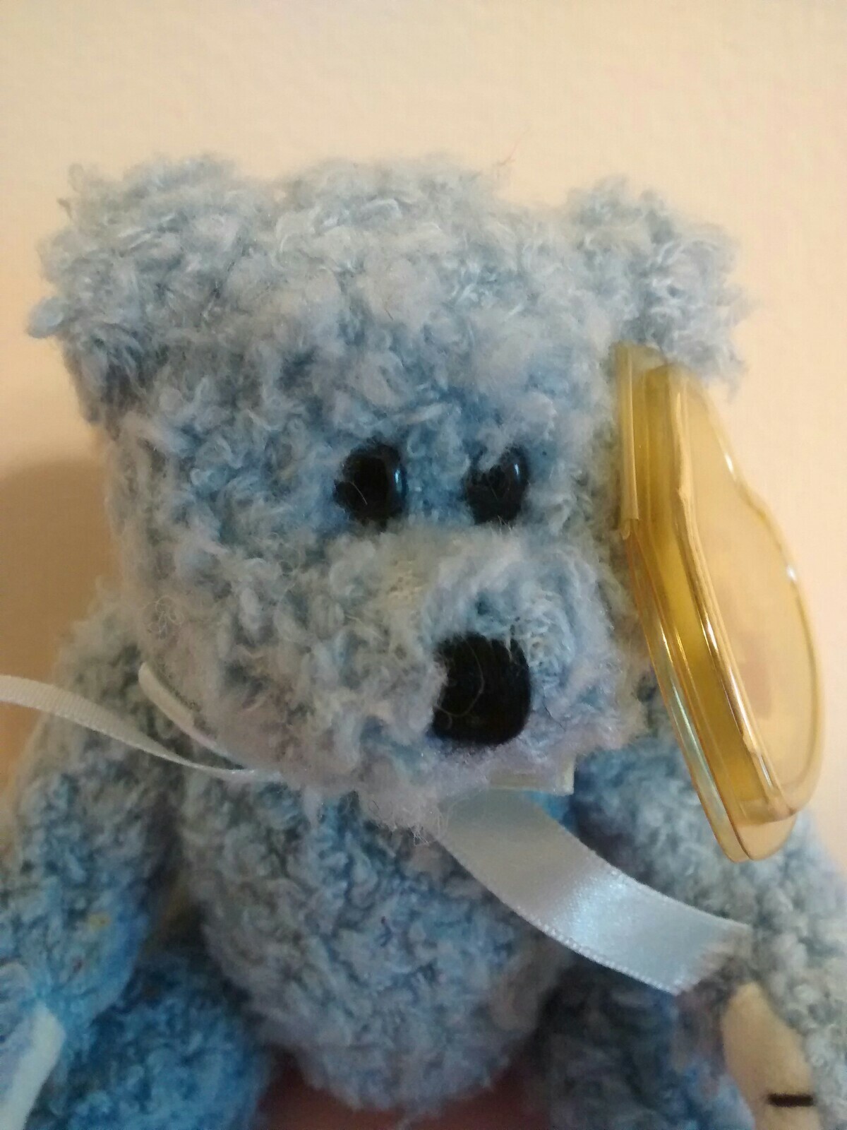 Ty Collectible BLUEBEARY 8" Light Blue Jointed Teddy Bear Attic ...