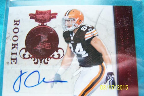 Jordan Cameron 2011 Cleveland Browns Autographed Rookie Card | eBay