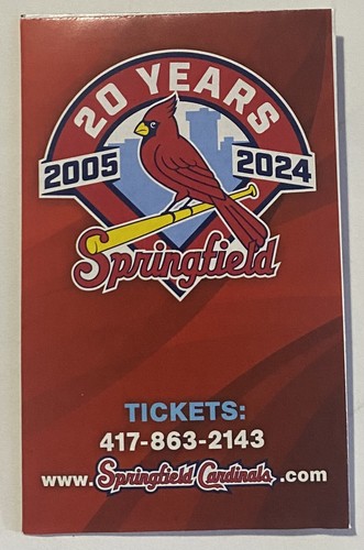 2024 SPRINGFIELD CARDINALS Schedule ⚾️ Minor Baseball Sked Not 2023 ...