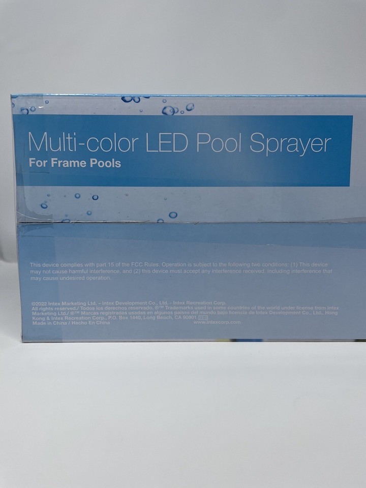 Intex MultiColor LED Pool Sprayer for Above Ground Swimming Pools | eBay