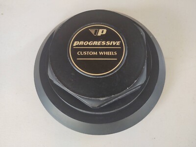 PROGRESSIVE CUSTOM WHEELS Wheel Center Cap Black Matte # 960057 | eBay