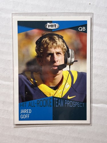 2016 Sage Hit All Rookie Team Prospect JARED GOFF RC #129 Rams Rookie ...