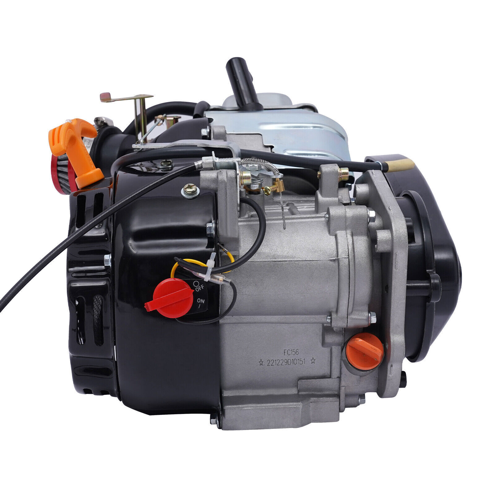 100CC 4-stroke Bike Gas Motorized Engine Full Set Kit Bicycle Modified ...