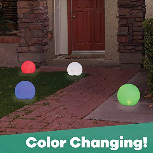 GAME 9015-BB GalaxyGLO Globe Backyard/Outdoor Light, 100% Solar-Powered ...