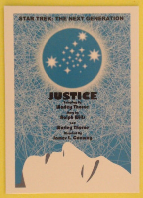 Star Trek The Next Generation Portfolio Prints Series 2 #8 Justice | eBay