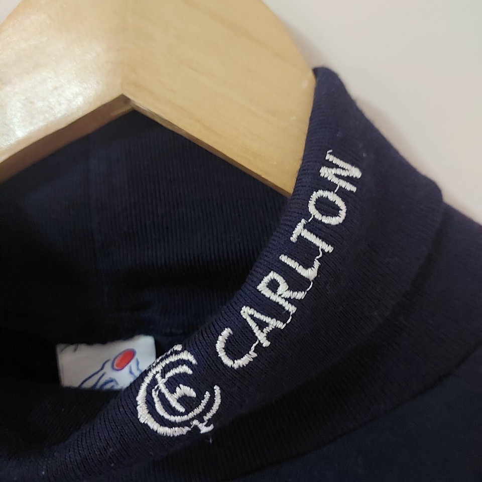 Carlton Blues AFL Football Vintage 1990s Skivvy Shirt | eBay Australia