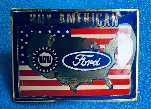 Vintage Ford UAW Pin BUY AMERICAN Local 46 | eBay