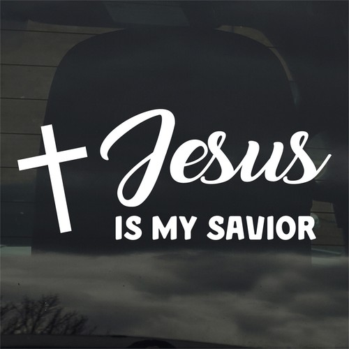 Jesus Is My Savior Vinyl Sticker Decal Religious Church Faith Holy | eBay
