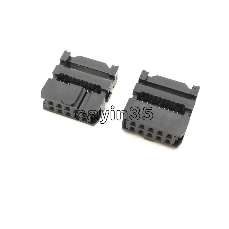 10PCS IDC 10 PIN Female Header FC-10 2.54 mm pitch Socket Connector UK ...