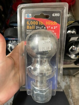 TRAILER BALL DL # 6393 2 5/16" X 1" X 2" NIP 6000 LB | eBay