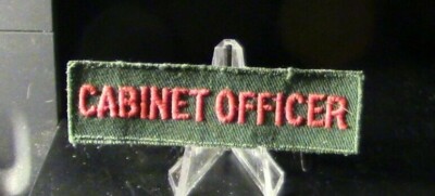BSA, Explorer Programs: Cabinet Officer Strip (Red Letters) | eBay