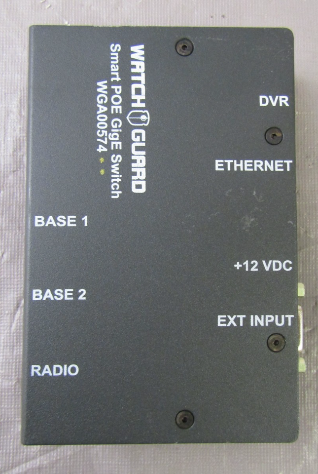 Motorola Watchguard WGA00574 Smart POE GigE Ethernet Switch For 4RE DVR ...