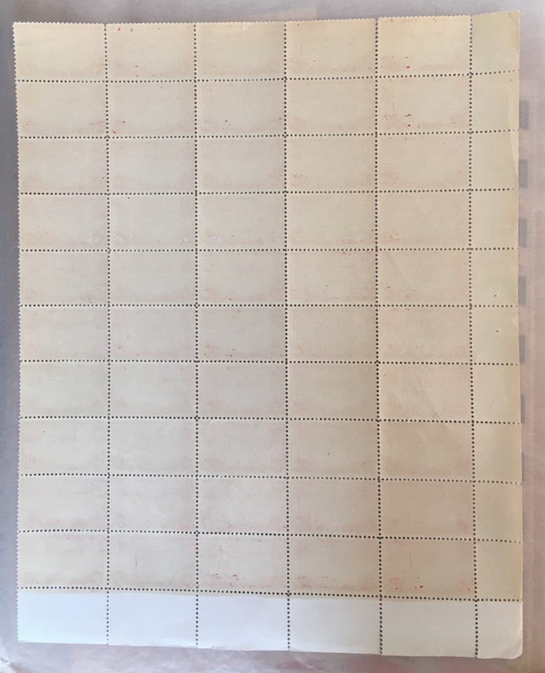 FULL MINT SHEET Of 50 STAMPS #C22 50 Cent Red Air Mail CHINA Clipper ...