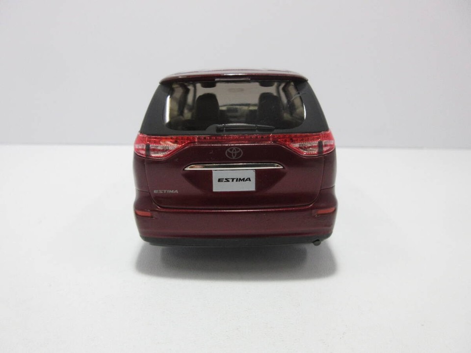 Mini car 1/ 3rd generation Estima Dark Red Mica Dealer display Color ...