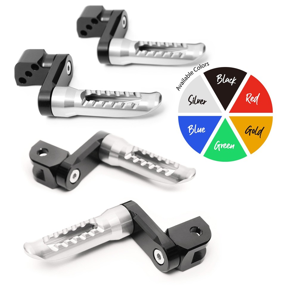 BOB 40mm Riser Titanium Front Rear Foot Pegs For CBR1000F 90-92 93 94 ...