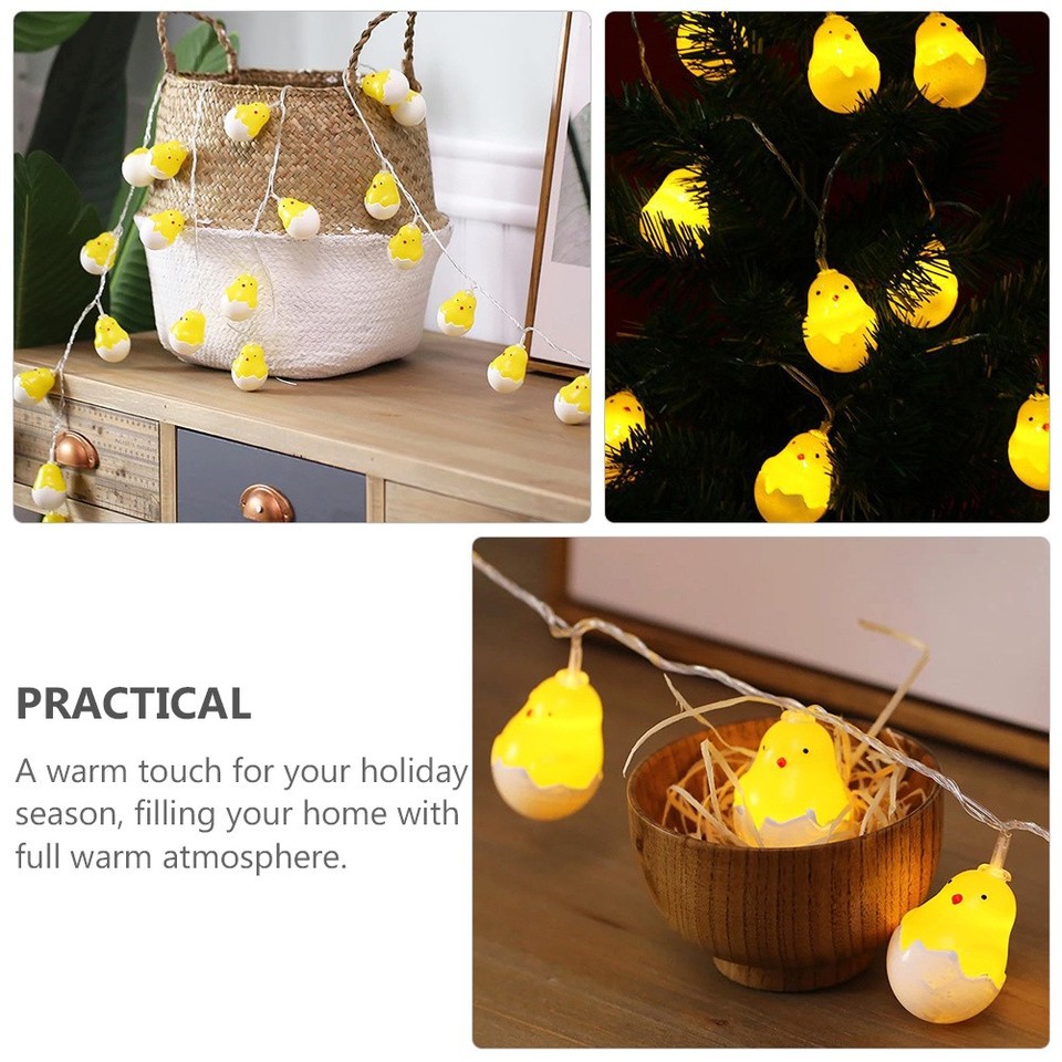 Festival String Light Egg-shaped Fairy Lights Chicken LED Portable ...