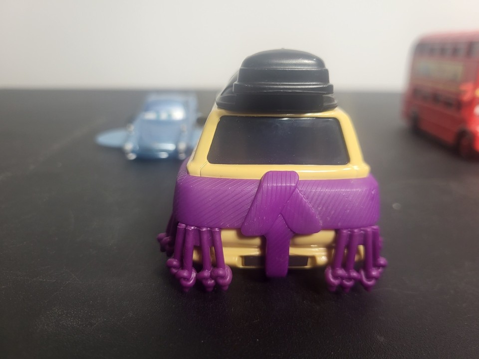 Used LOT Mattel Disney Pixar Deluxe Cars Diecast Double Decker Bus Finn ...