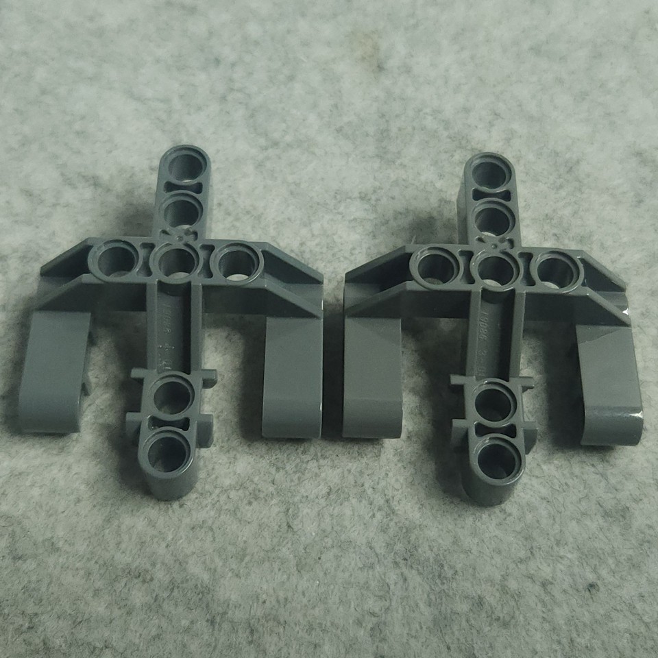 LEGO Technic 19086 Beam 5 x 6 x 2 with Three Limbs Dark Bluish Gray Qty ...
