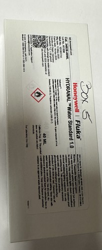 Honeywell Fluka 34828-40ML HYDRANAL Water Standard 1.0 Ampoules, Lot of ...