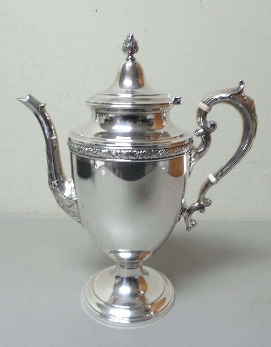Alvin CHASED ROMANTIQUE Sterling Silver 5-Piece Coffee / Tea Set, 2425 ...