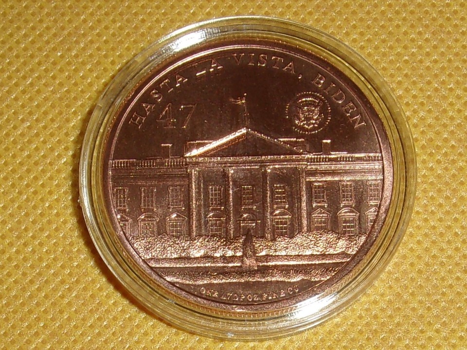 2024 TRUMPINATOR "We'll Be Back" 1oz Fine Copper BU Coin Round Trump ...