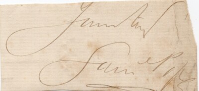 Capt. Samuel Pope - Clipped signature | eBay