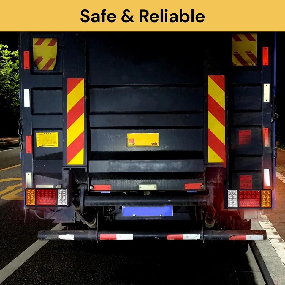 12V Tail Truck Lights Brake Stop Reverse LED Trailer Lamp UTE Caravan ...