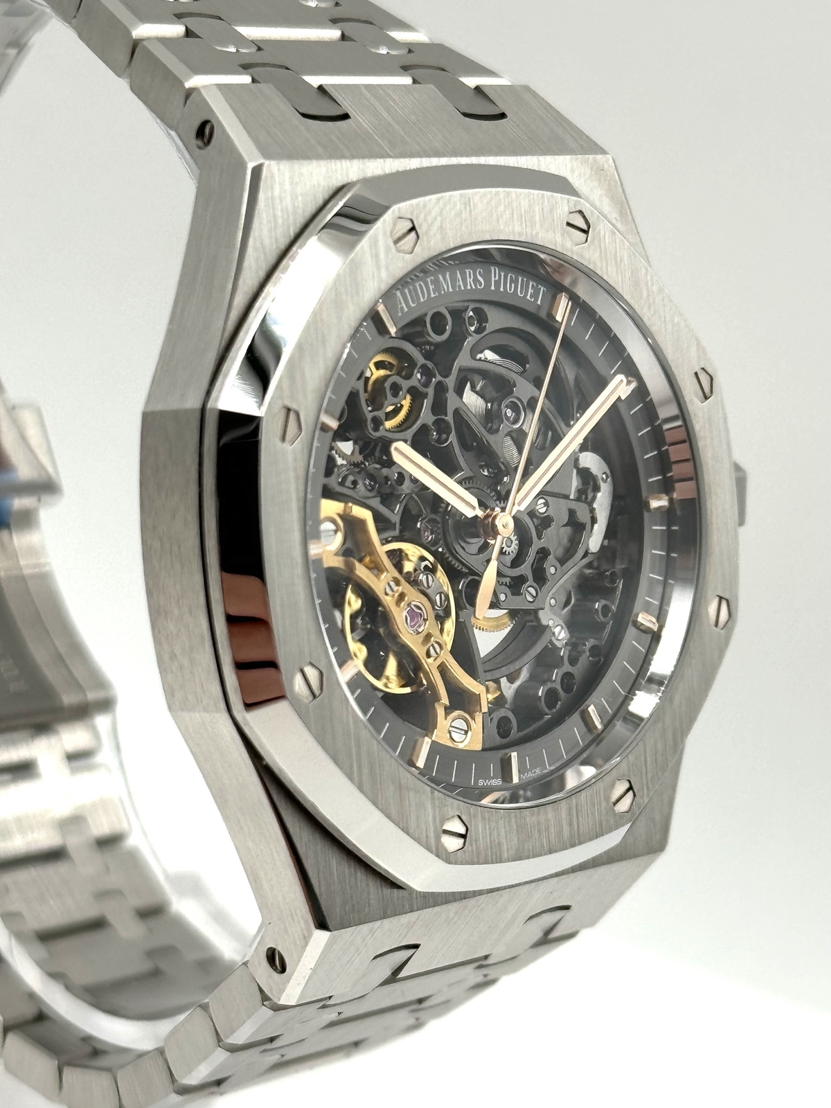 Audemars Piguet Royal Oak 41mm Open Work Stainless Steel 15407ST Box ...