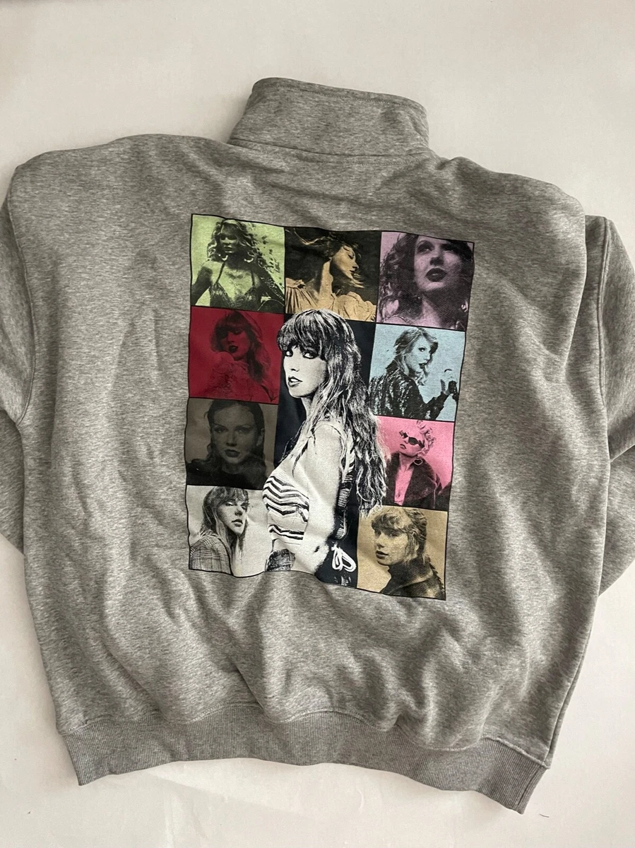 Taylor Swift The Eras Tour Grey Quarter Zip in M hajj.gov.eg