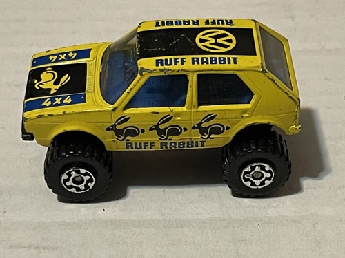 1981 MATCHBOX VOLKSWAGEN VW ROMPING RUFF RABBIT DIE-CAST CAR, YELLOW ...