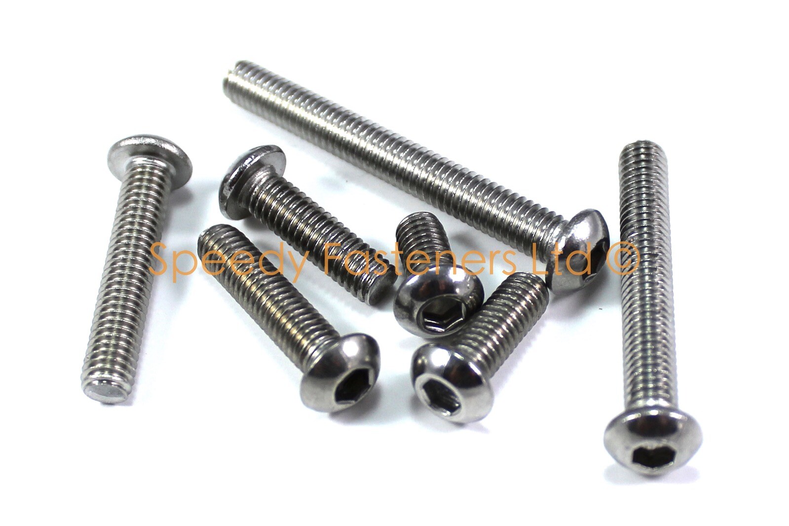 Stainless Steel Bolts m5 m6 m8 mm Button Allen Key A2 Screw Hex Socket ...