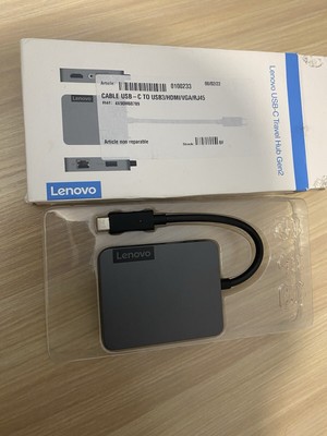 Lenovo USB-C Travel Hub Gen2 - 4X91A30366 | eBay