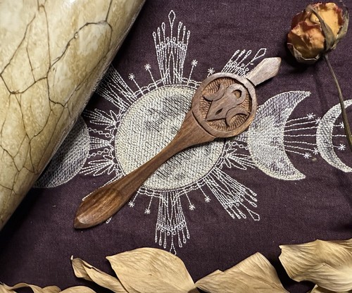 Wooden Triple Goddess Altar Spoon, Altar Tool, Witchcraft, Pagan | eBay