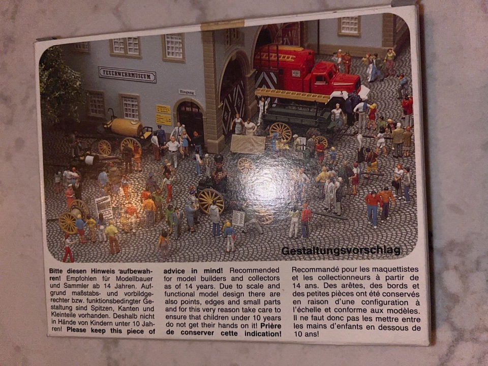 Preiser Kit Ho Feuerwehr Art No. 30406 getaltlungs vorschlage rare nib ...