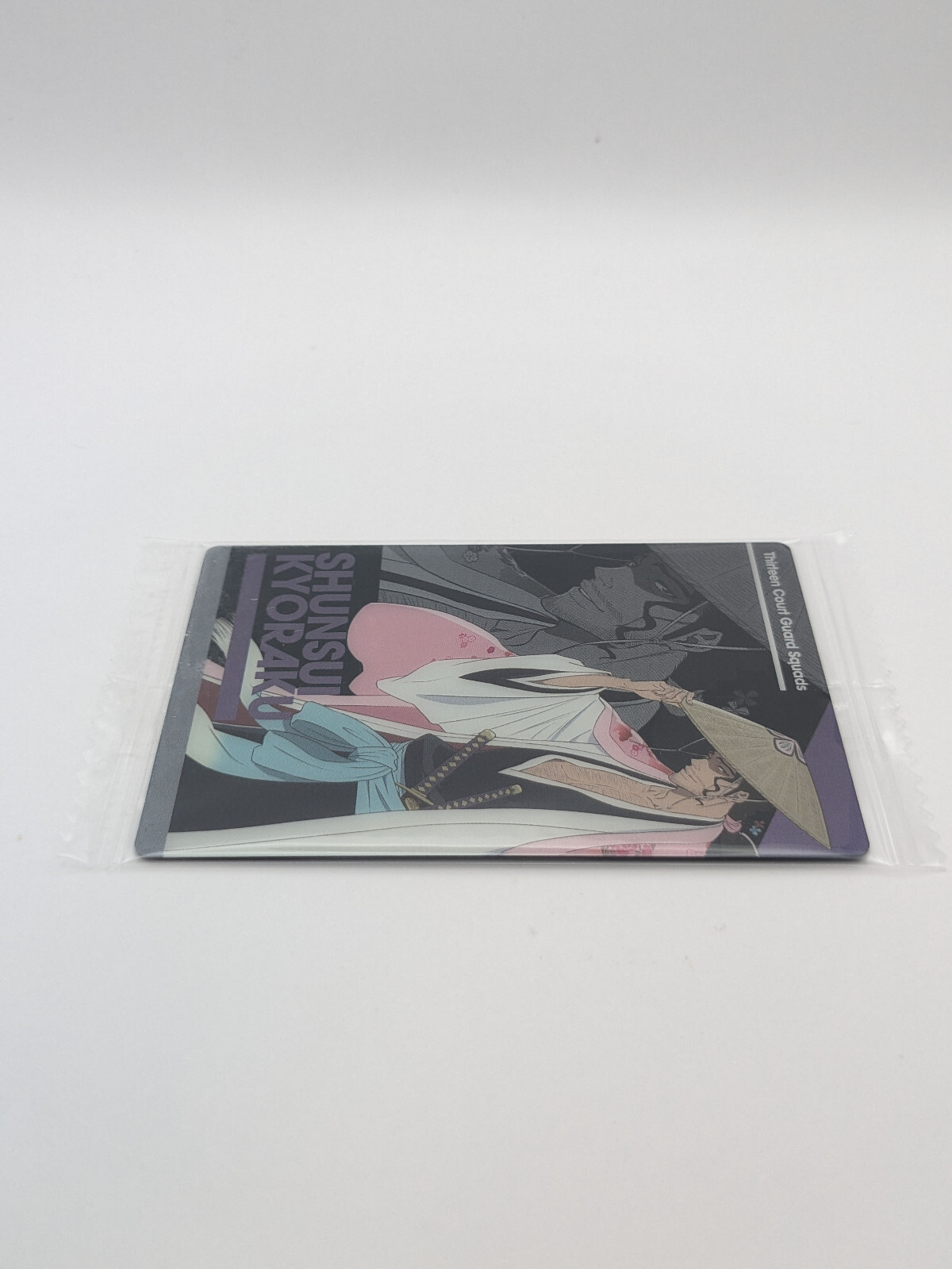 Shunsui Kyoraku UnOpen Plastic wafer card Bleach 2023 16 N BANDAI JUMP ...