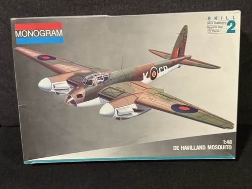 Monogram Model De Havilland Mosquito WWII Fighter Plane 1:48 Kit# 5478 ...