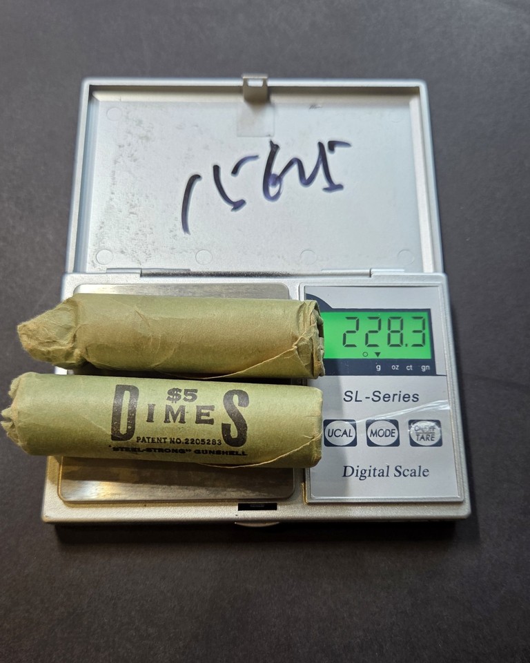 1964 ROOSEVELT DIME ROLLS OBW 90 COINS ++ SEE LISTING ++ FAST ...