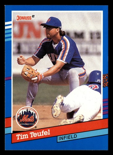 Tim Teufel 1991 Donruss #370 New York Mets FREE SHIPPING *089 | eBay